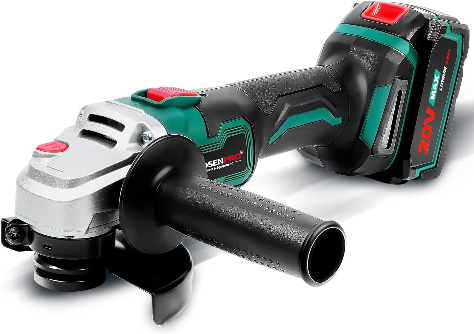 POSENPRO Cordless Angle Grinder 125mm, 20V Battery Grinder Tool, Power ...