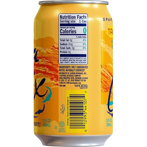 Snapklik.com : LaCroix Sparkling Water, Tangerine, 12 Fl Oz