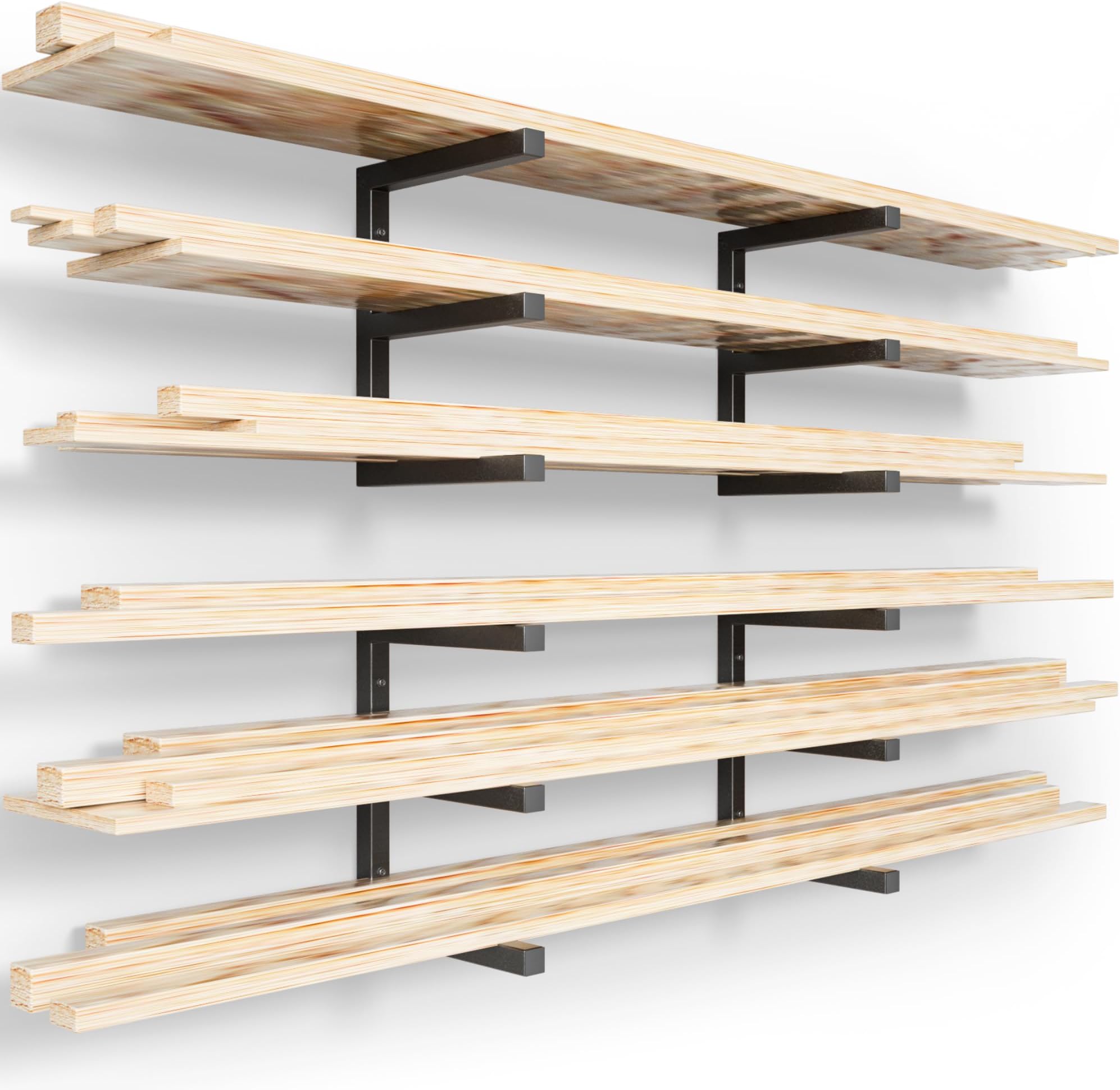 Amazon.com: YYR Wood Organizer and Lumber Storage Rack Wall Mount ...