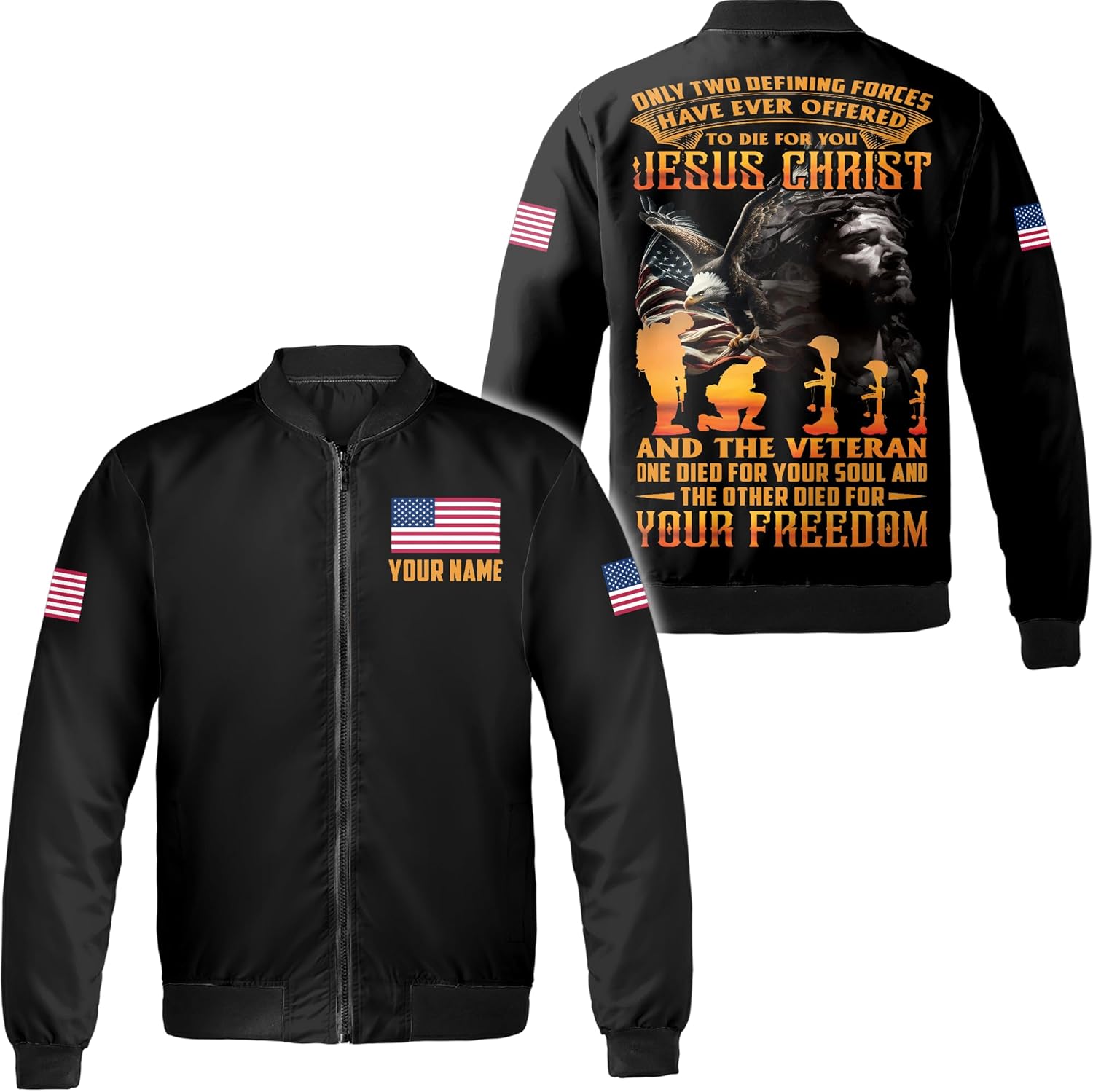 Generic Zhamlixes Store Personalized Jesus Christ and Veteran Two ...
