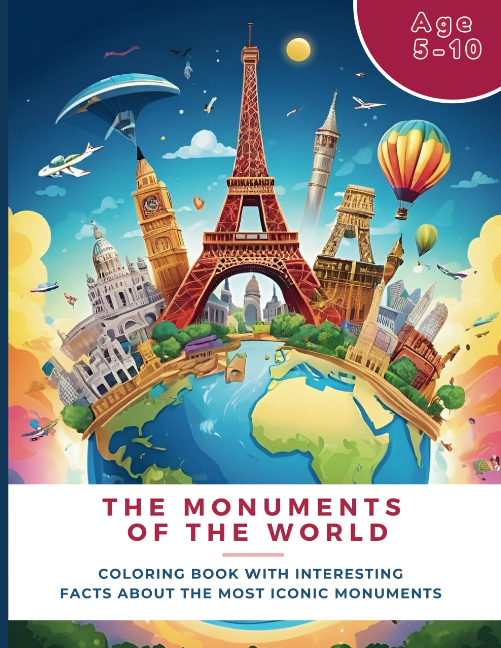 Buy The monuments of the world.: Coloring book for ages 5 -10 with ...