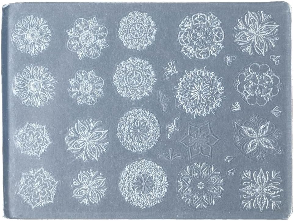 Amazon.com: Silicone Casting Mold Embossed Pattern Making Molds Nail ...
