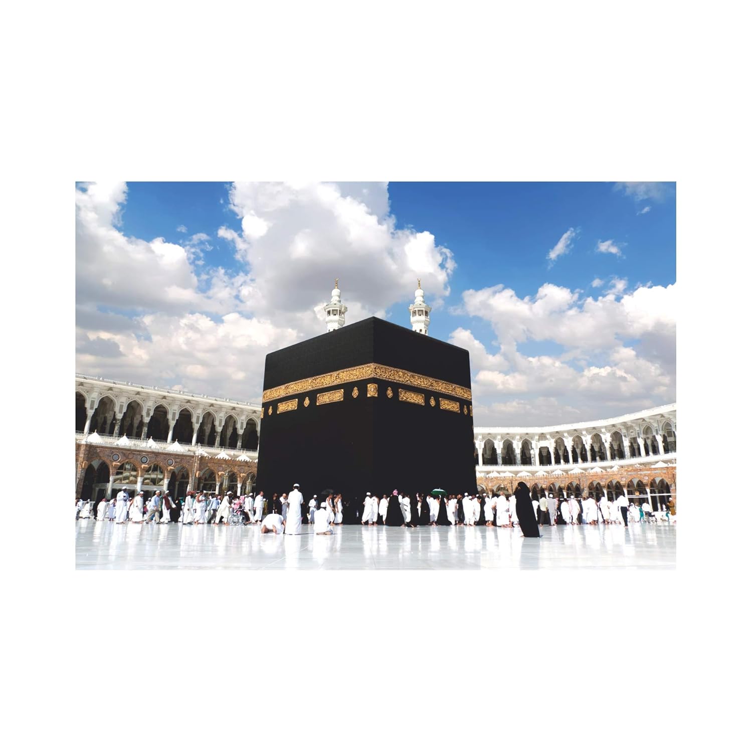 Anne Print Solutions® Khana kaba Gumming Vinyl Stickers (Without Frame ...