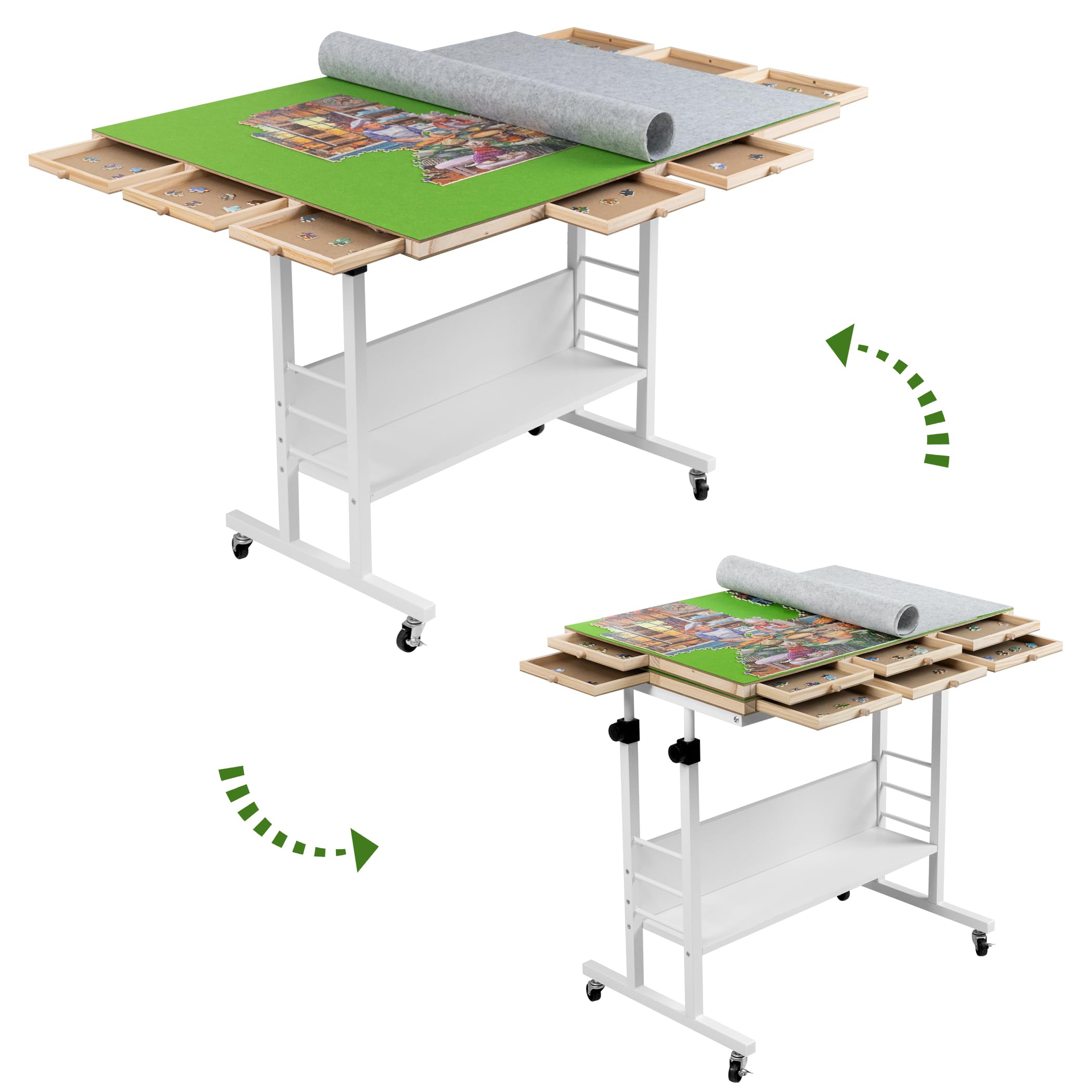 Amazon.com: Tektalk 2000 Piece Foldable Puzzle Board with Height ...