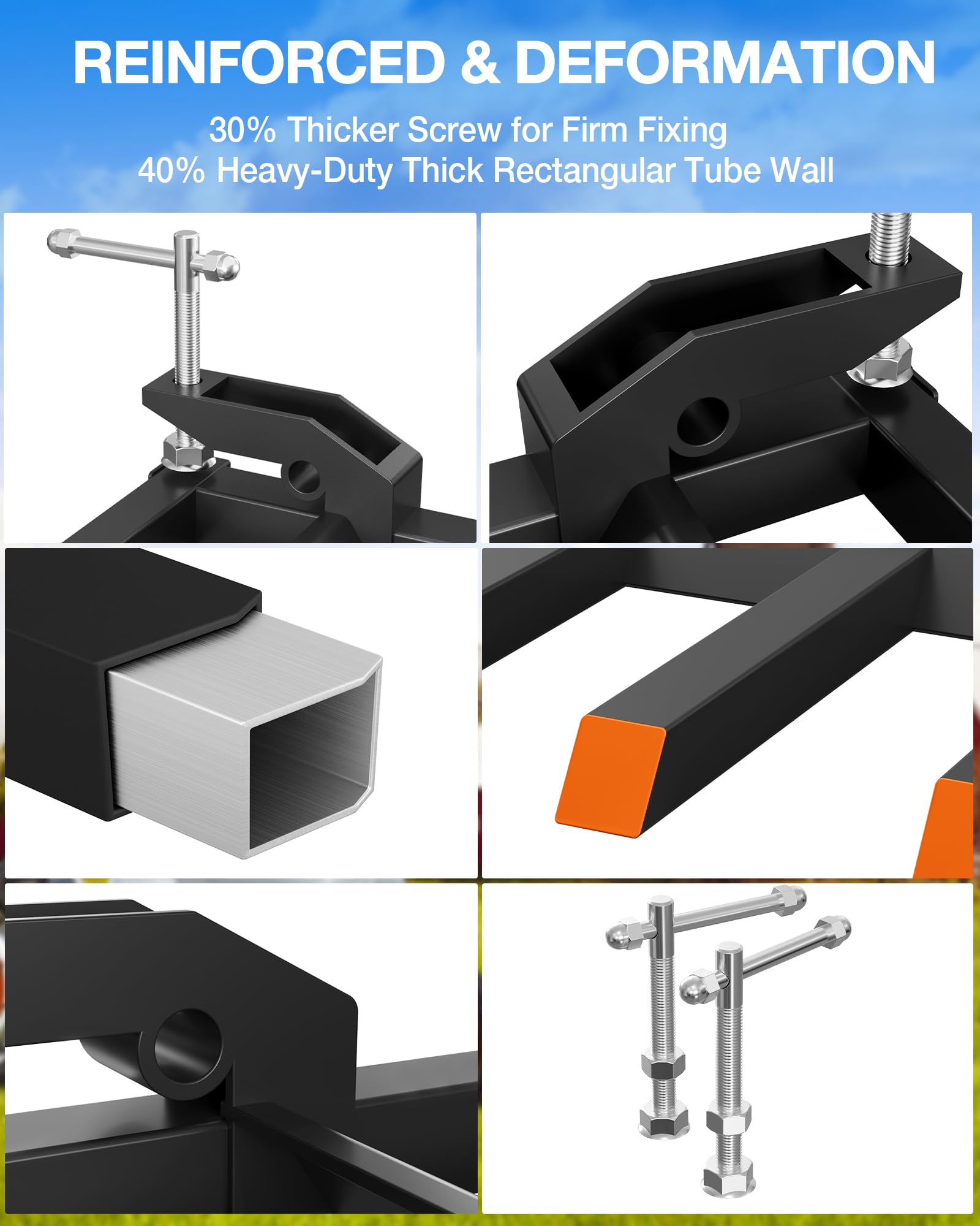 Snapklik.com : KYBOLT Clamp On Debris Forks To 48" Bucket,2500lbs Heavy ...