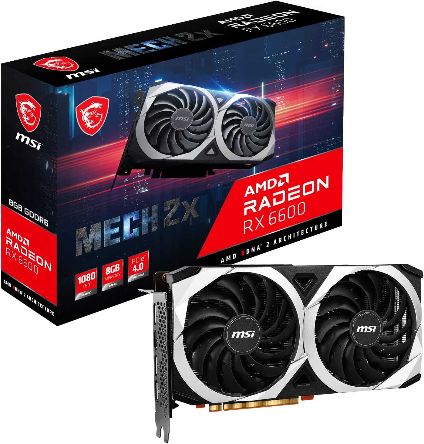 Amazon.com: MSI Gaming Radeon RX 6400 64-bit 4GB GDDR6 DP/HDMI PCIe 4 ...