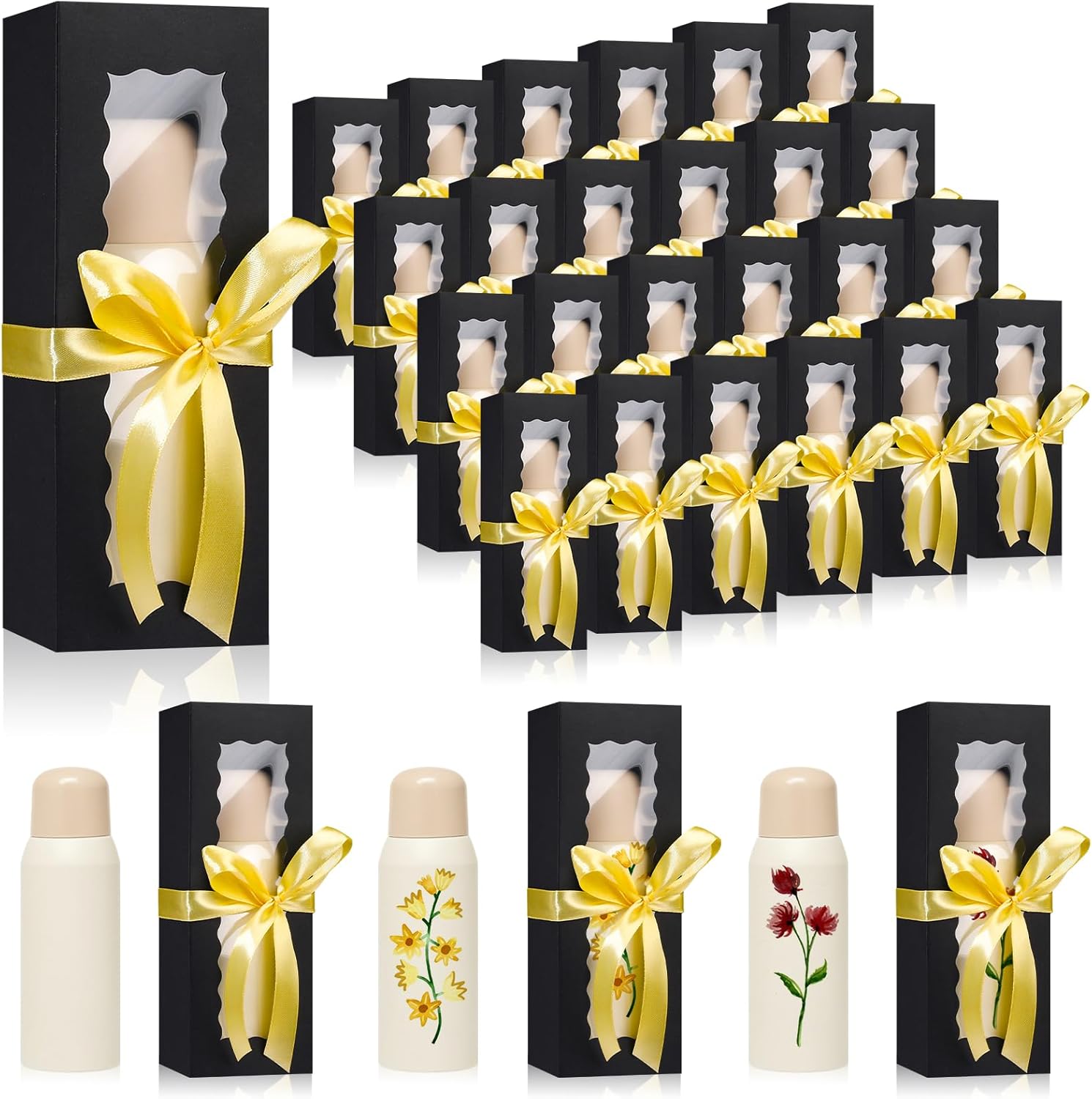 Amazon.com: LENSARKU 25PCS Gift Boxes with Window for Sublimation ...