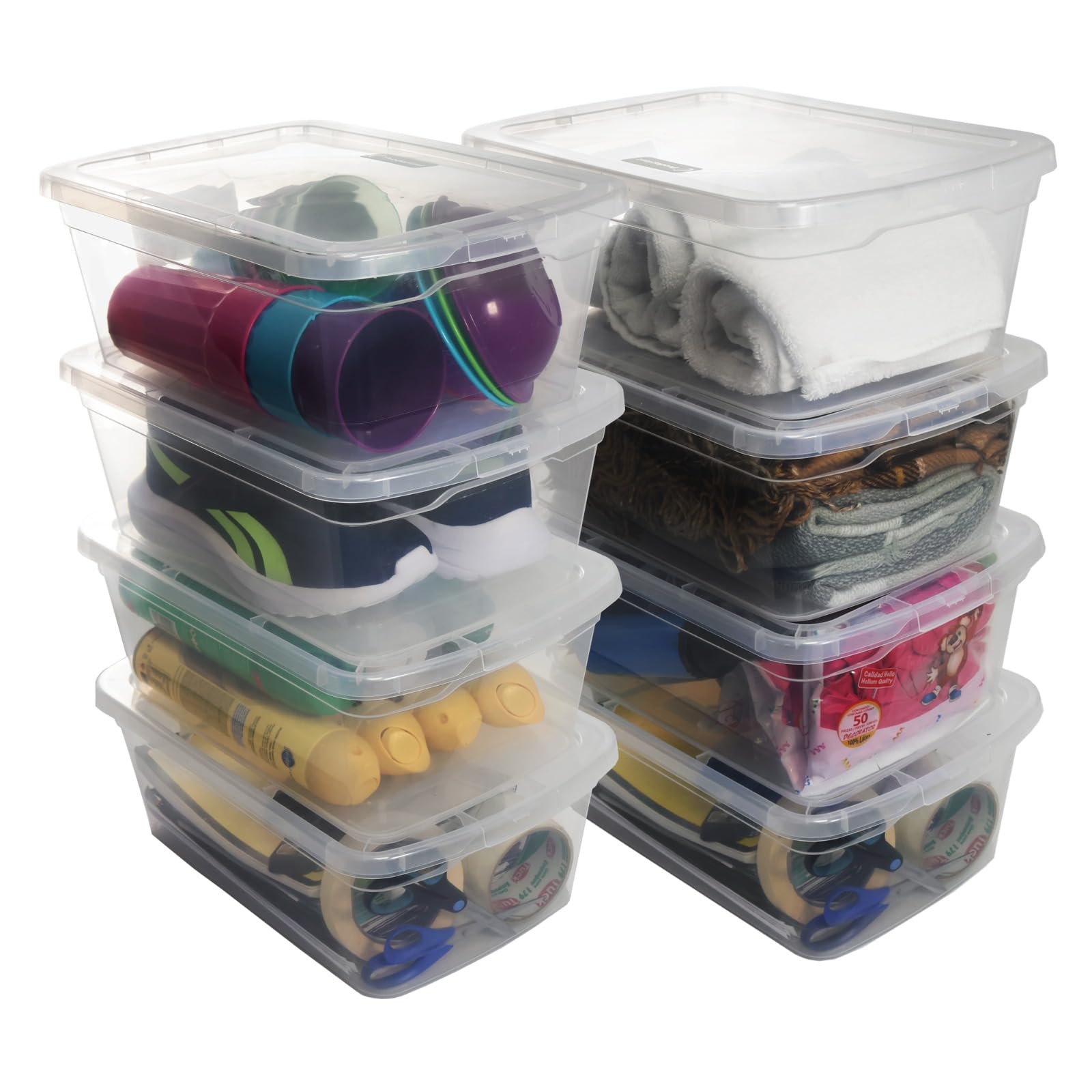 Amazon.com - Prodeplast 11.6 Qt (2.9 Gal) Plastic Storage Container ...