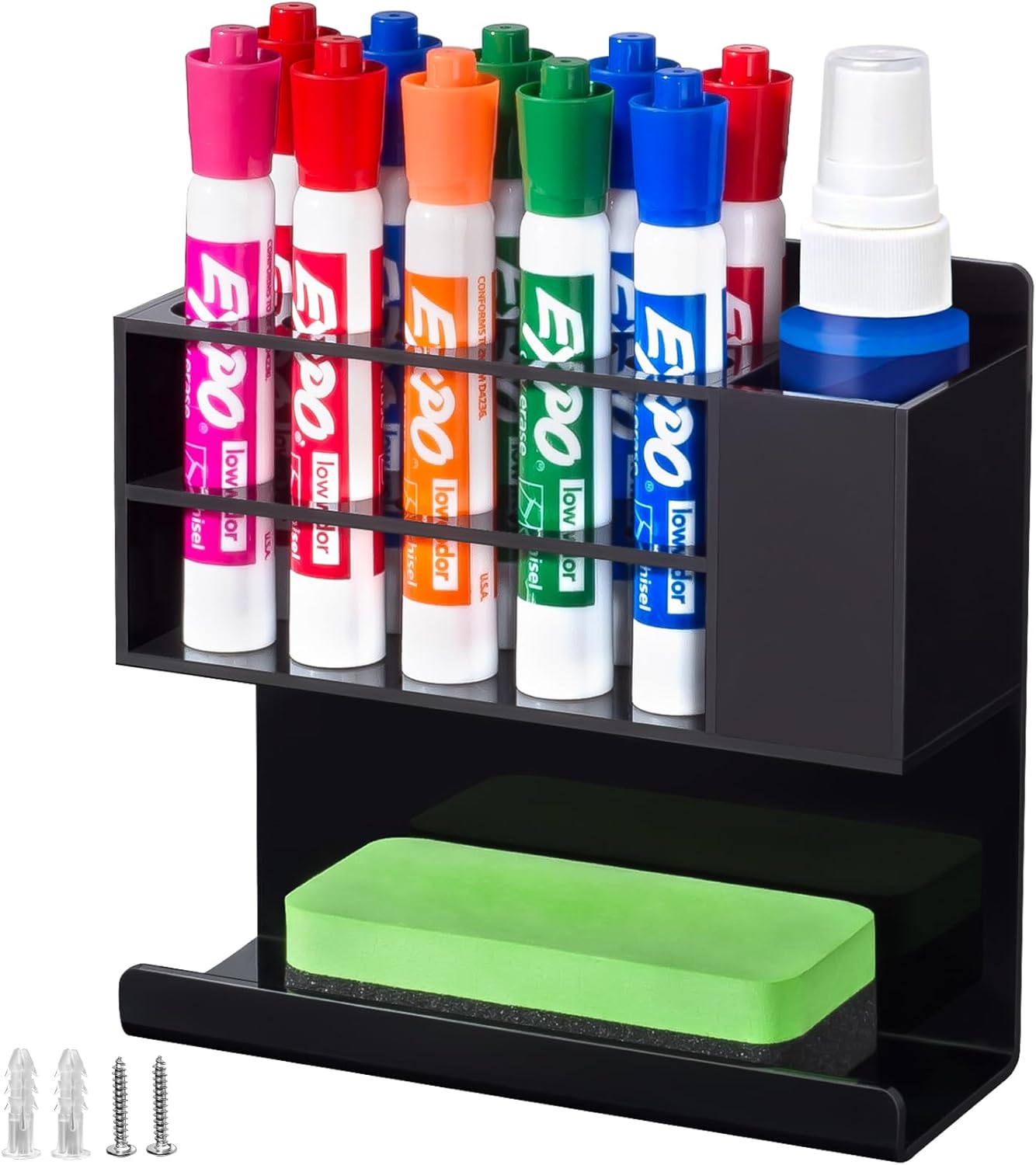 Amazon.com: Banafich Magnetic Dry Erase Marker Holder for Whiteboard ...