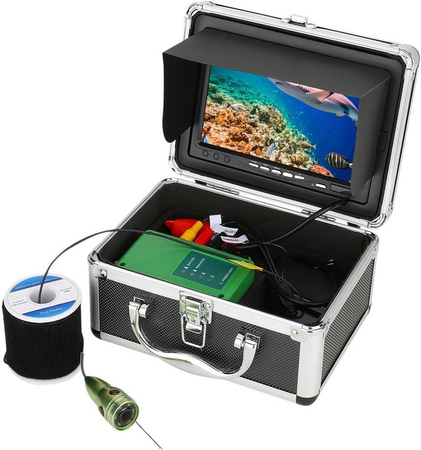 Underwater Fishing Camera, Underwater Fishing Camera 1000TVL 6W IR LED ...