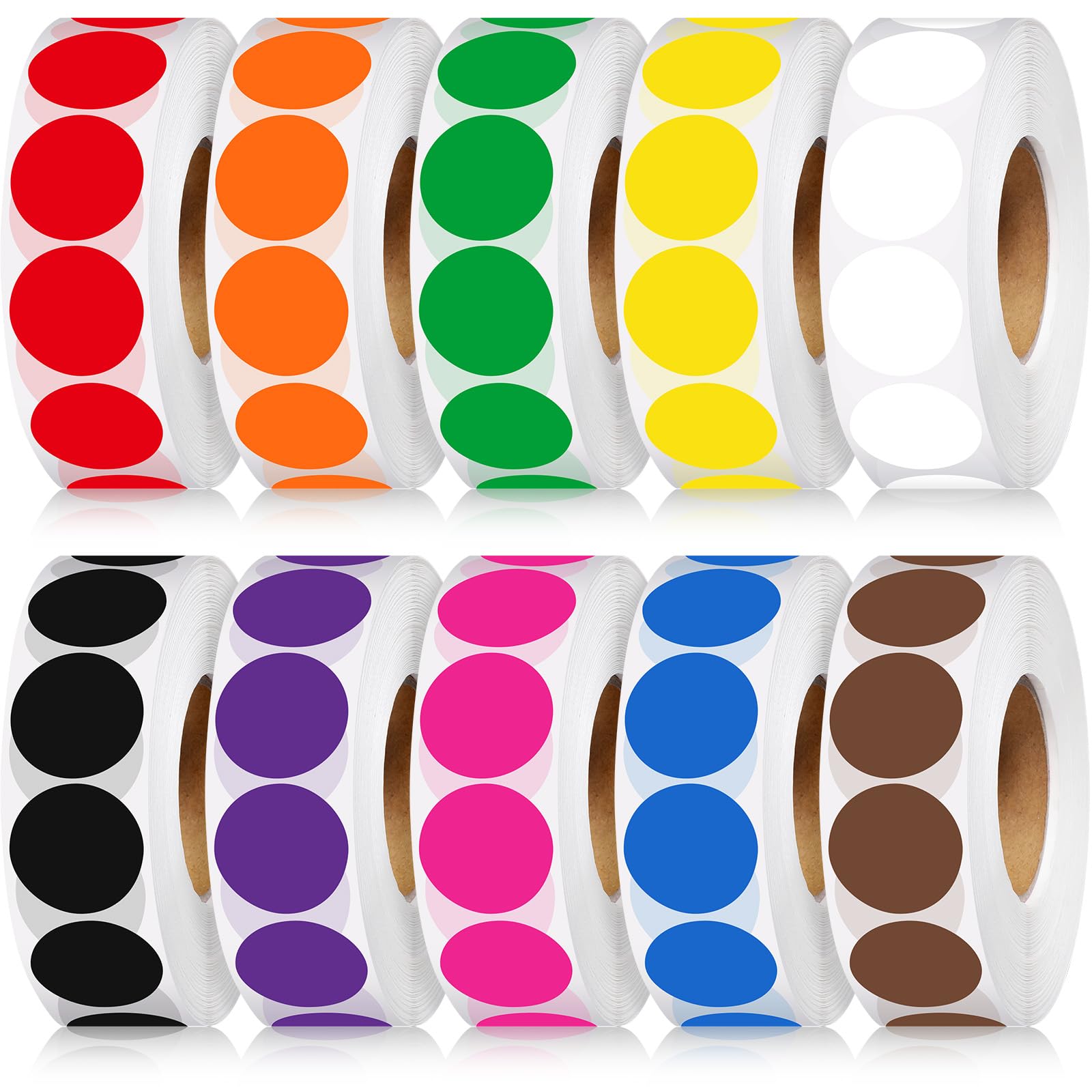 Snapklik.com : Epakh 15000 Pcs 1 Inch Round Color Coding Labels ...