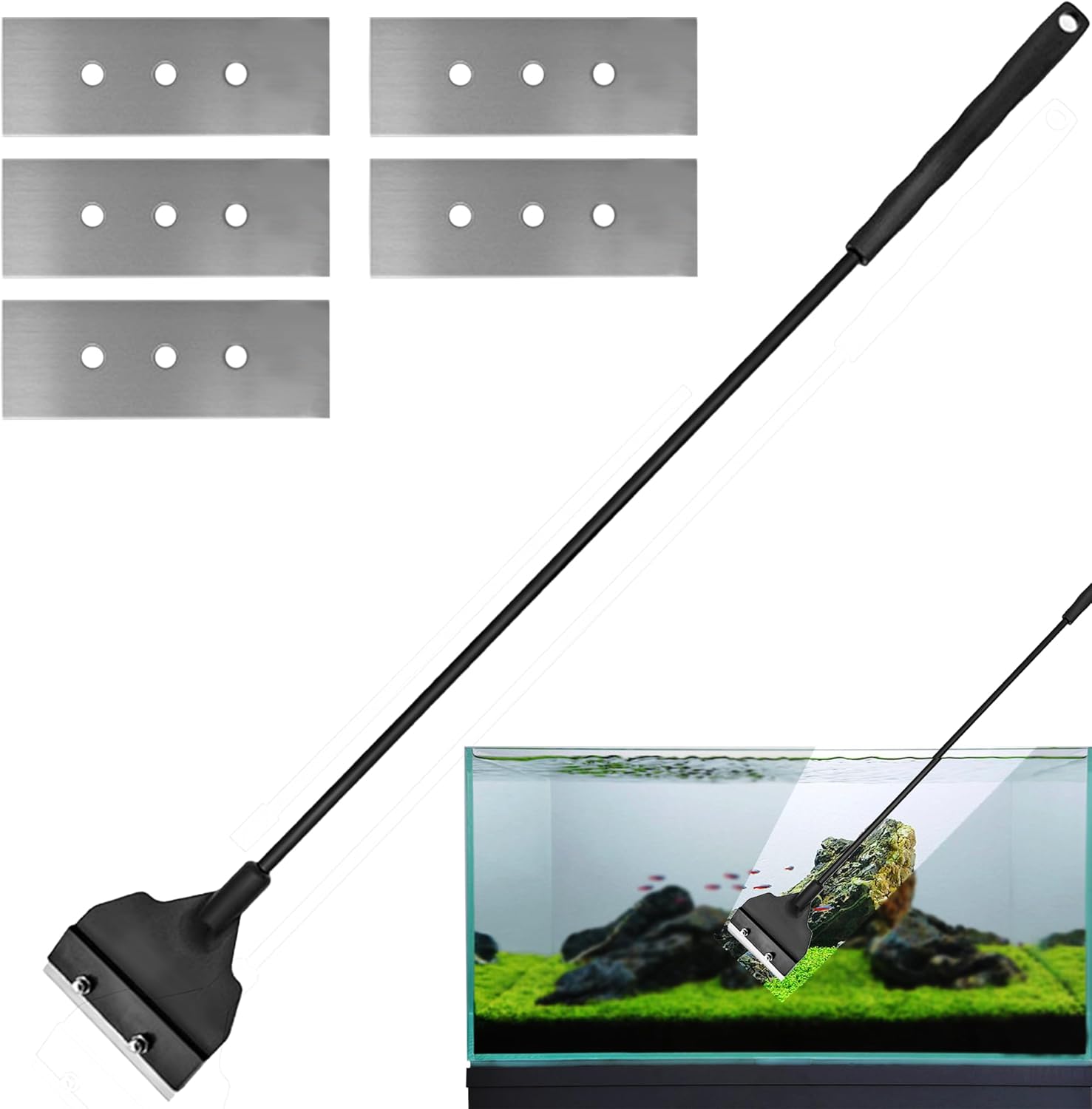 MEKEET 6PCS Aquarium Algae Scraper Lightweight Algae Scraper Fish Tank ...