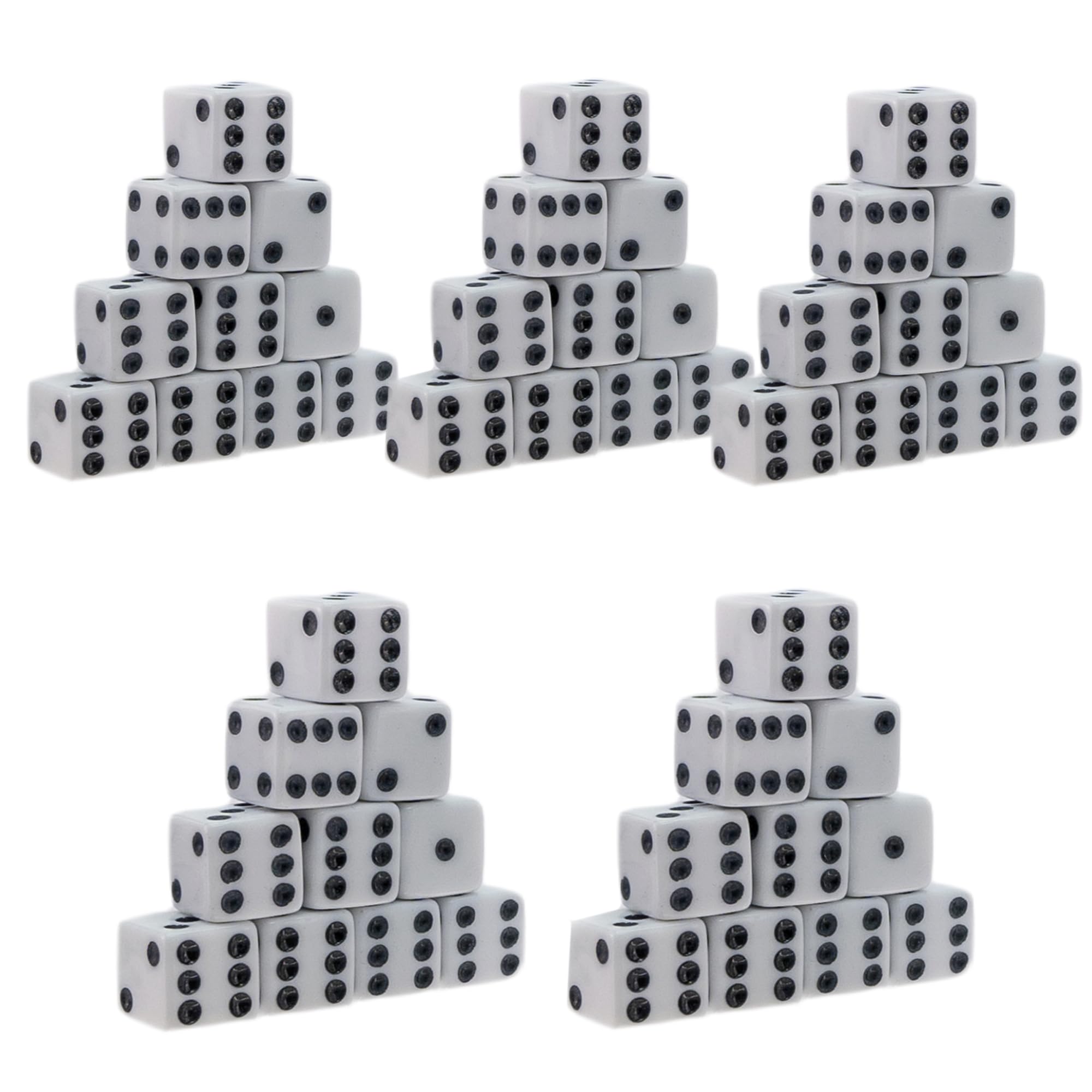 PLAYZOCO Dados 6 Caras Blancos, Enseñanza de Matemática, Dados ...