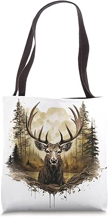 Amazon.com: Deer Hunting Graphic - hunting season Tote Bag : Clothing ...