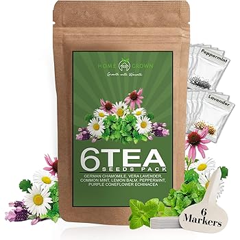 Amazon.com : Indoor Herb Growing Kit - Tea Garden Kit - Lavender ...