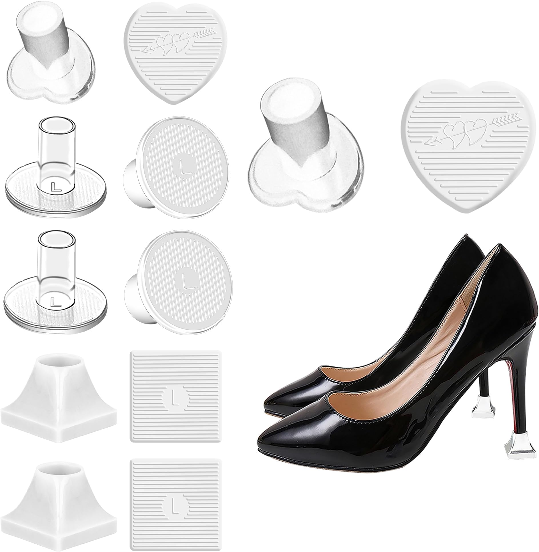 Amazon.com: High Heel Protectors, OOTSR High Heel Stoppers for Any ...