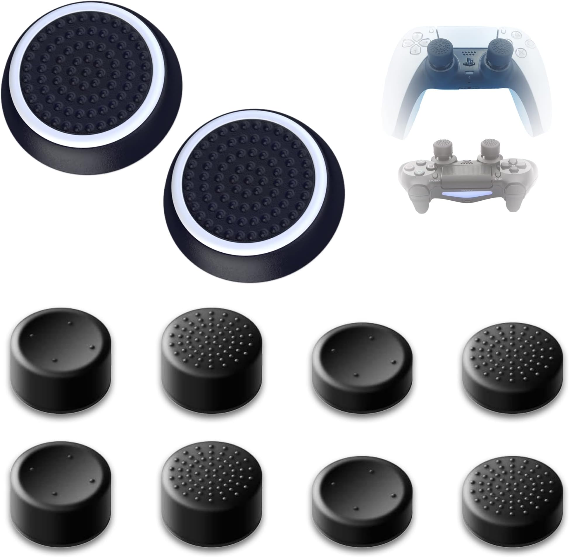 PlayVital Thumbs Pro Armor Pulgar Extensor para ps5 Control Tapas de ...