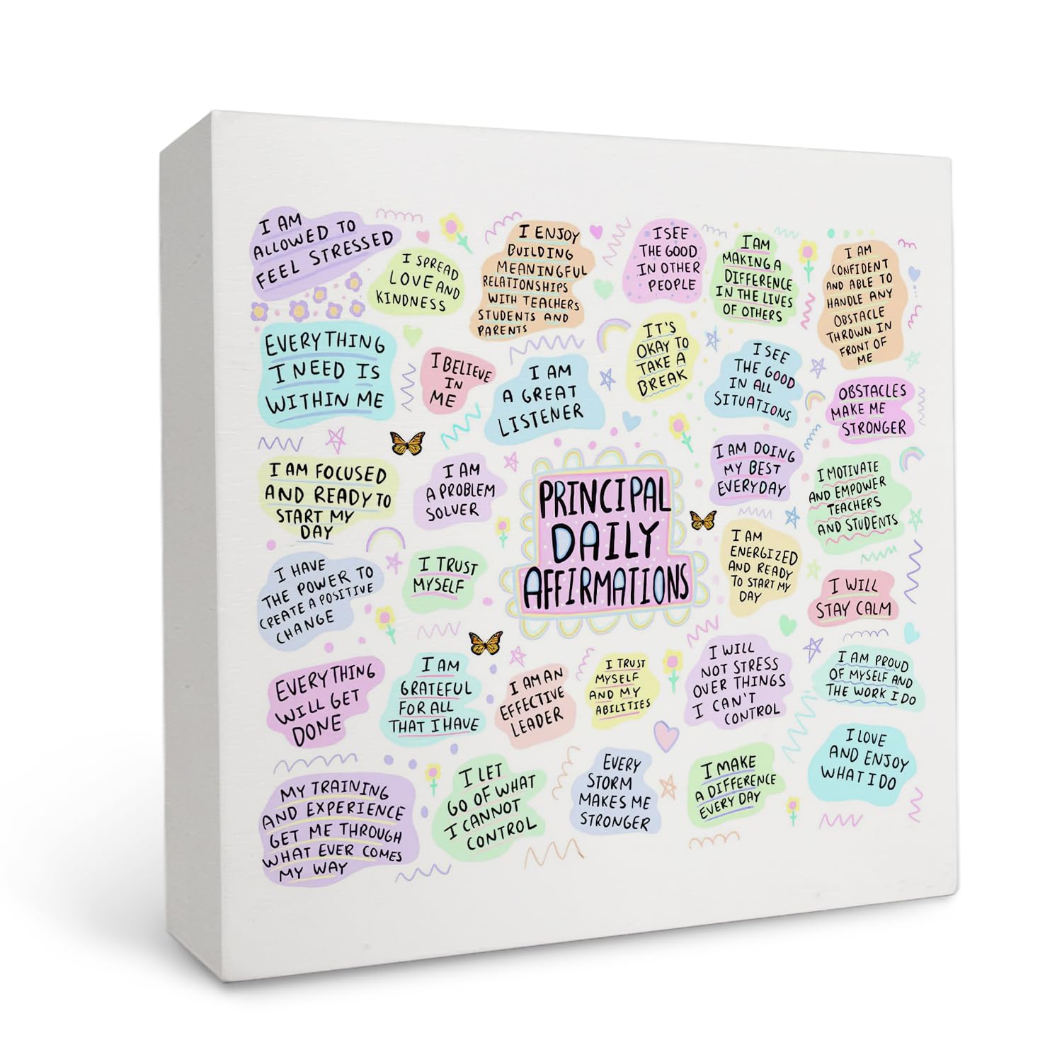 Amazon.com: Principal Daily Inspirational Wooden Sign - Principal Daily ...