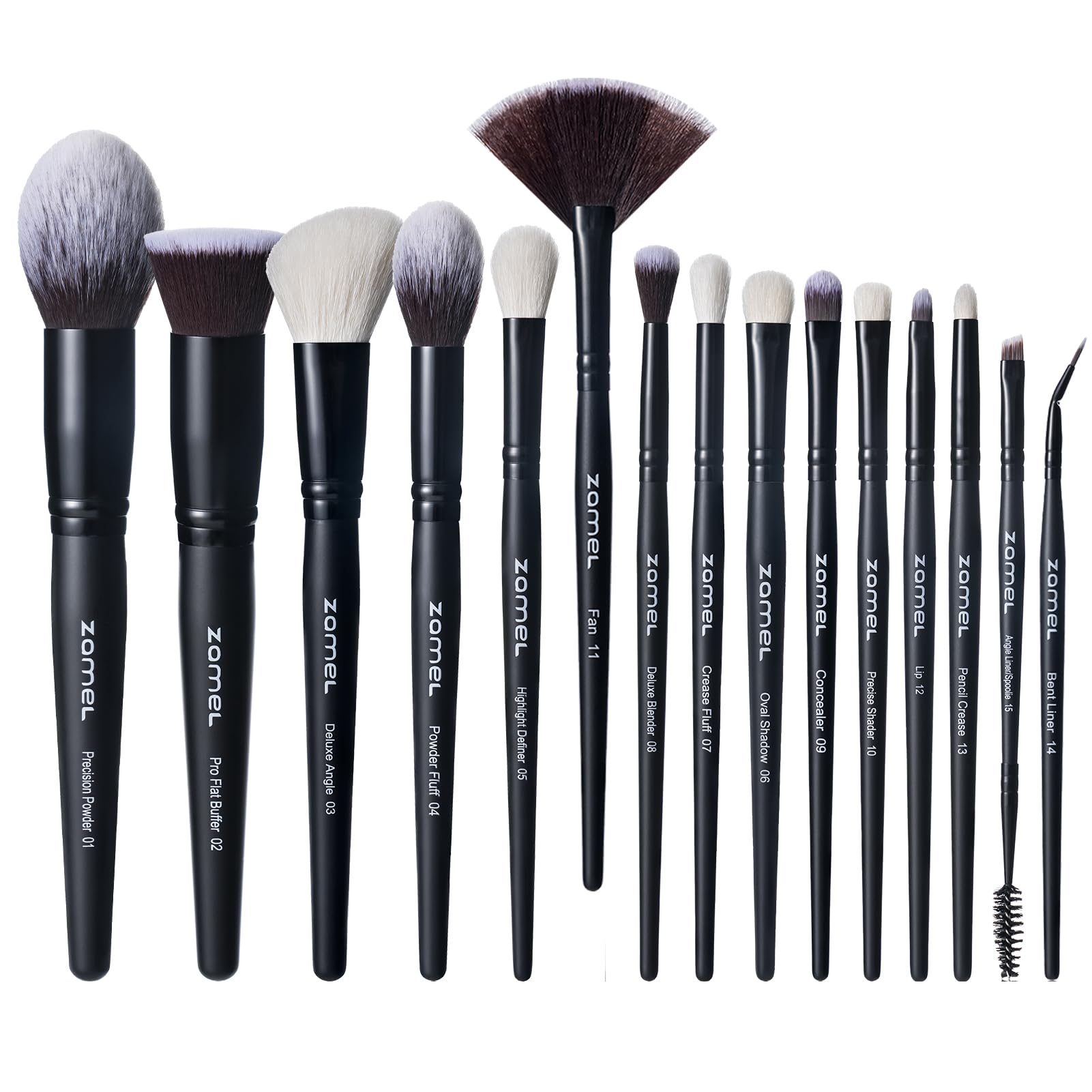 Amazon.com: ZAMEL Professional Natural Goat Hair Makeup Brushes Set ...