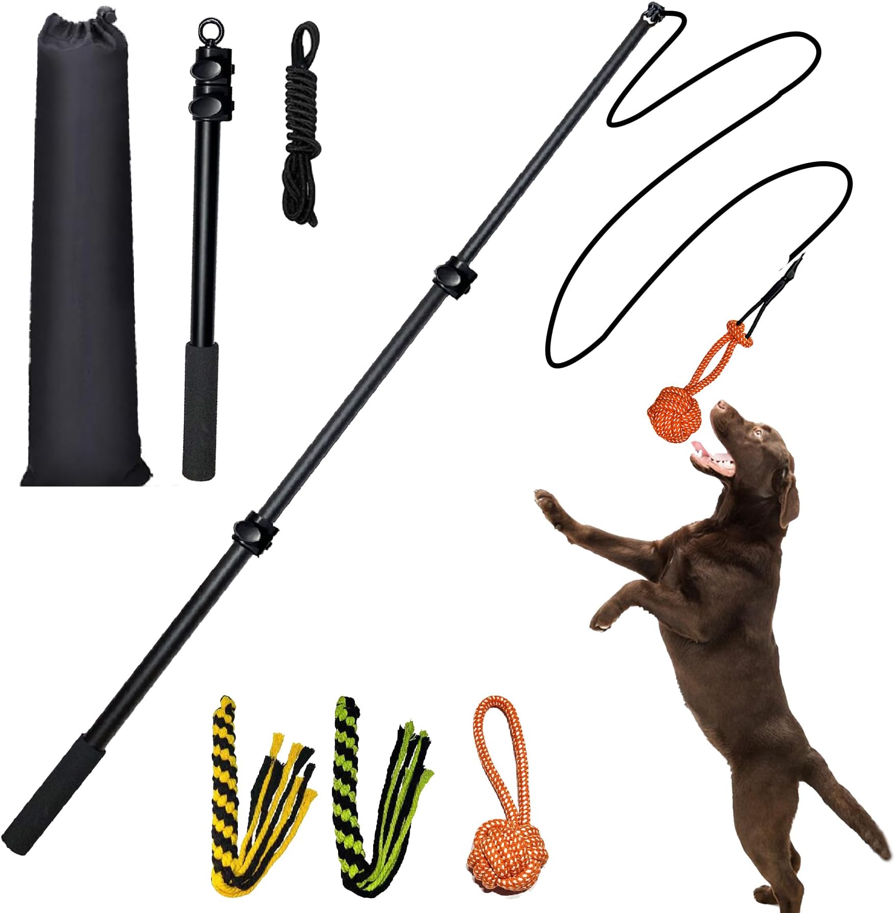 Pet Supplies : SailStart Flirt Pole for Dogs Heavy Duty 40inch ...