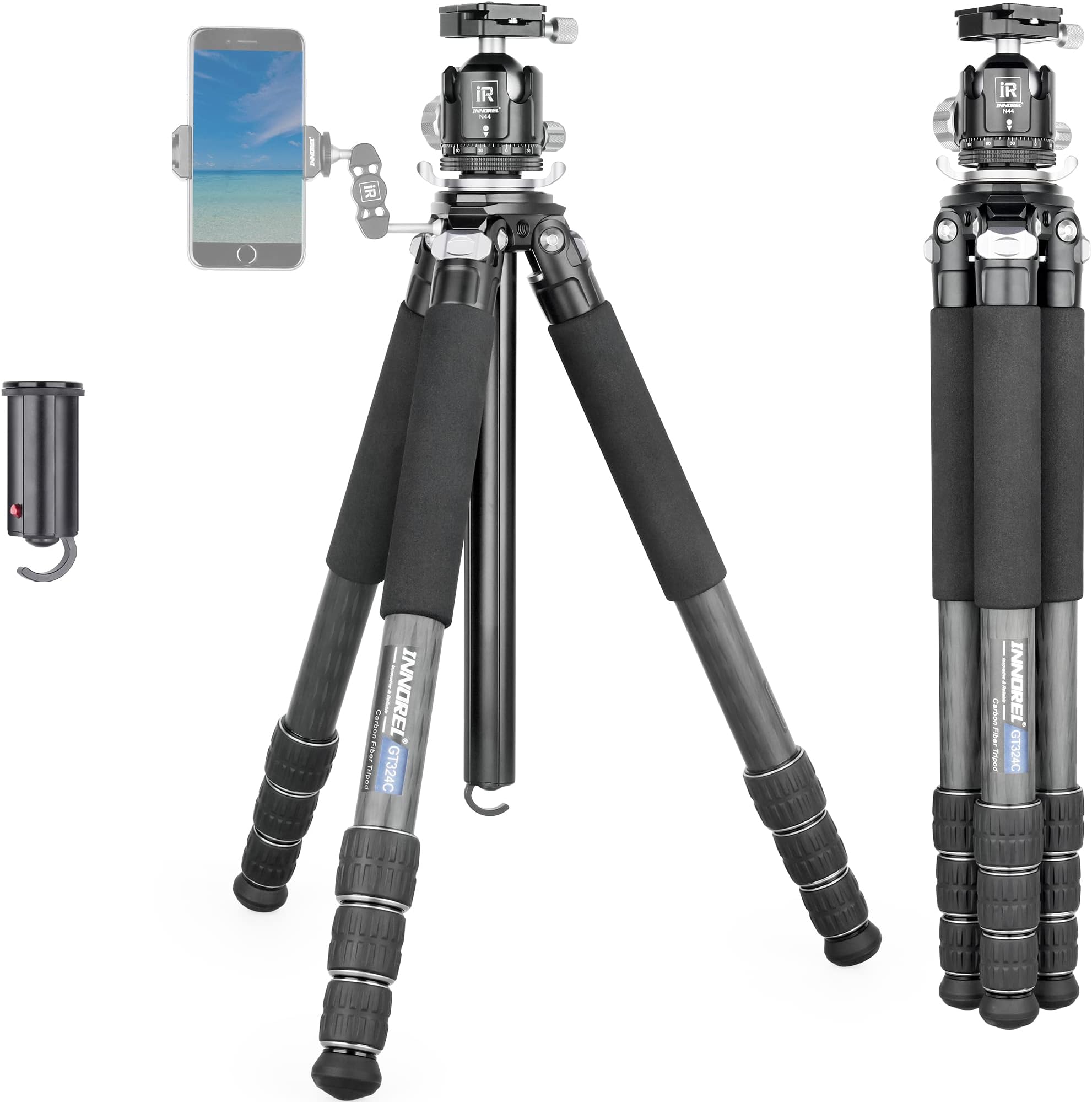 172cm Carbon Fiber Tripod-INNOREL RT75CG Super Professional Tripod ...