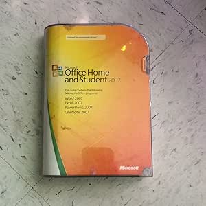Amazon.com: Microsoft Office Home and Student 2007 Old Version : Software