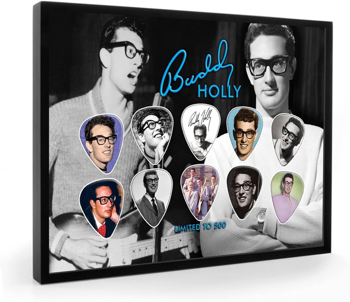 Buddy Holly Framed Guitar Pick Display Limited to 500 : Amazon.co.uk ...
