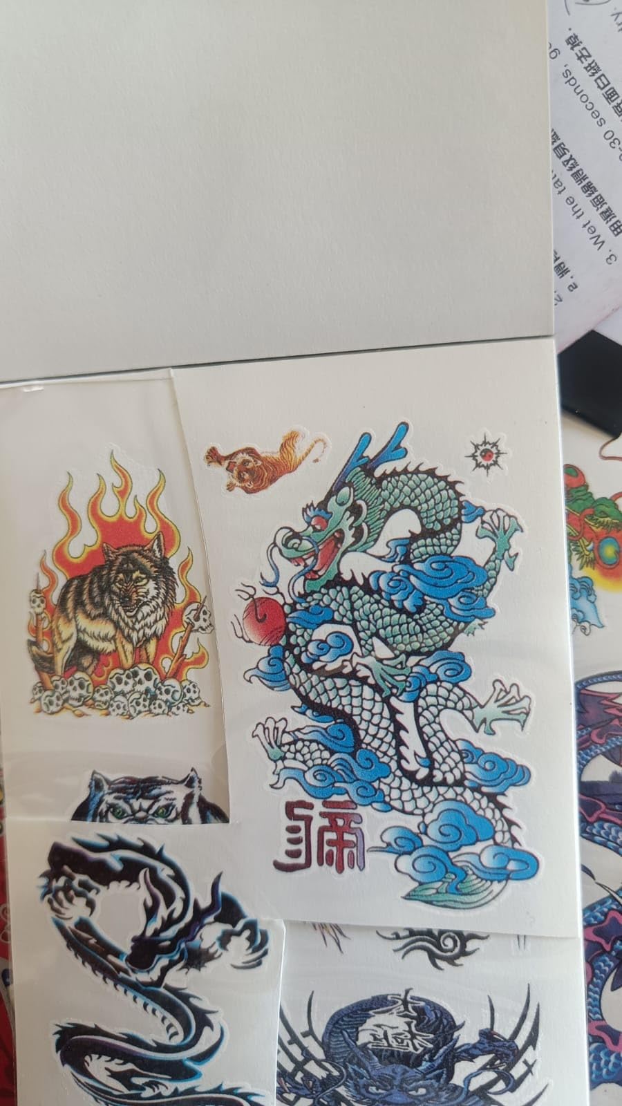 GNR Pack of 5 Large Booklets Temporary Tattoos for All Age Group ...