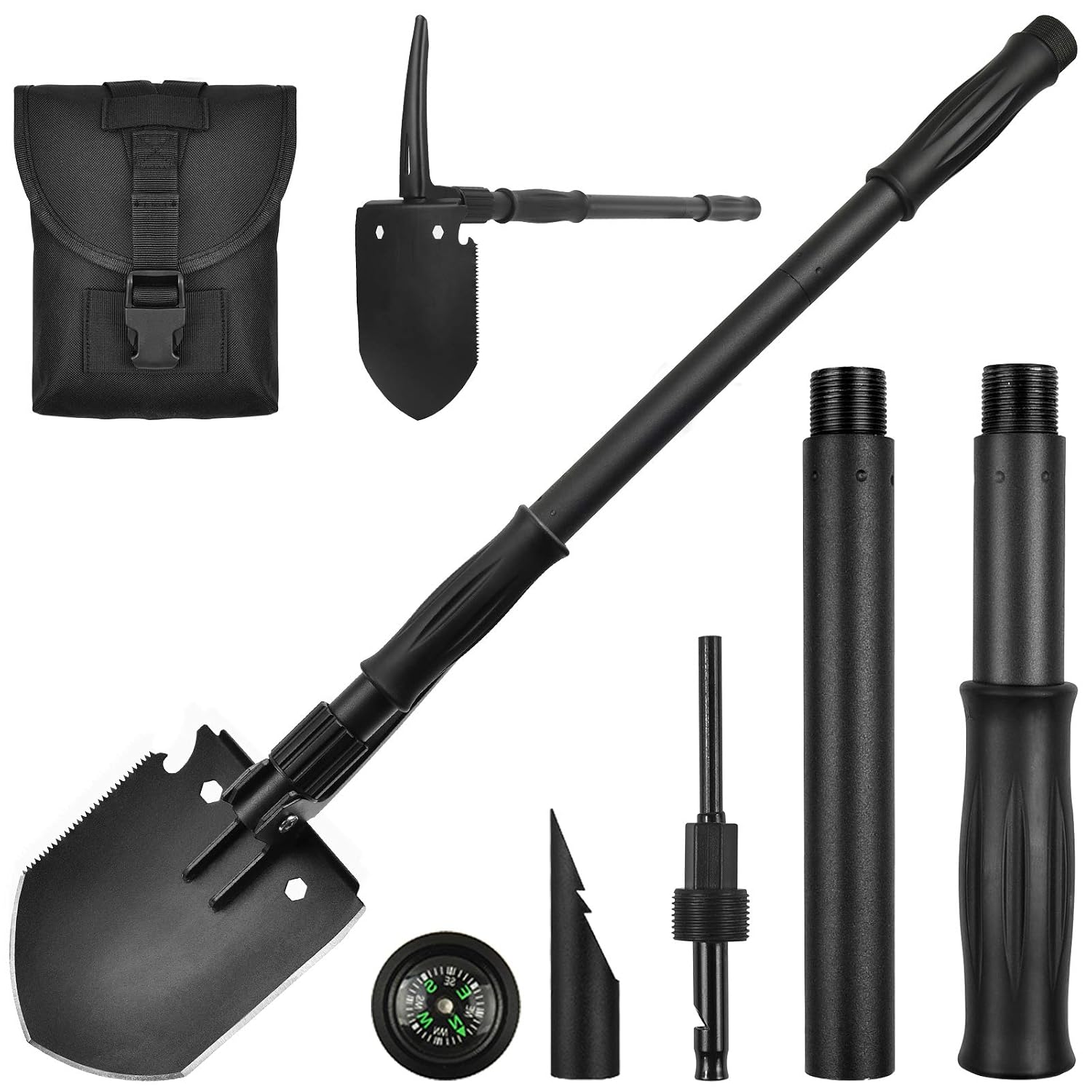 Buy Yeacool Camping Shovel Folding, Tactical Etool, Army Ultimate ...