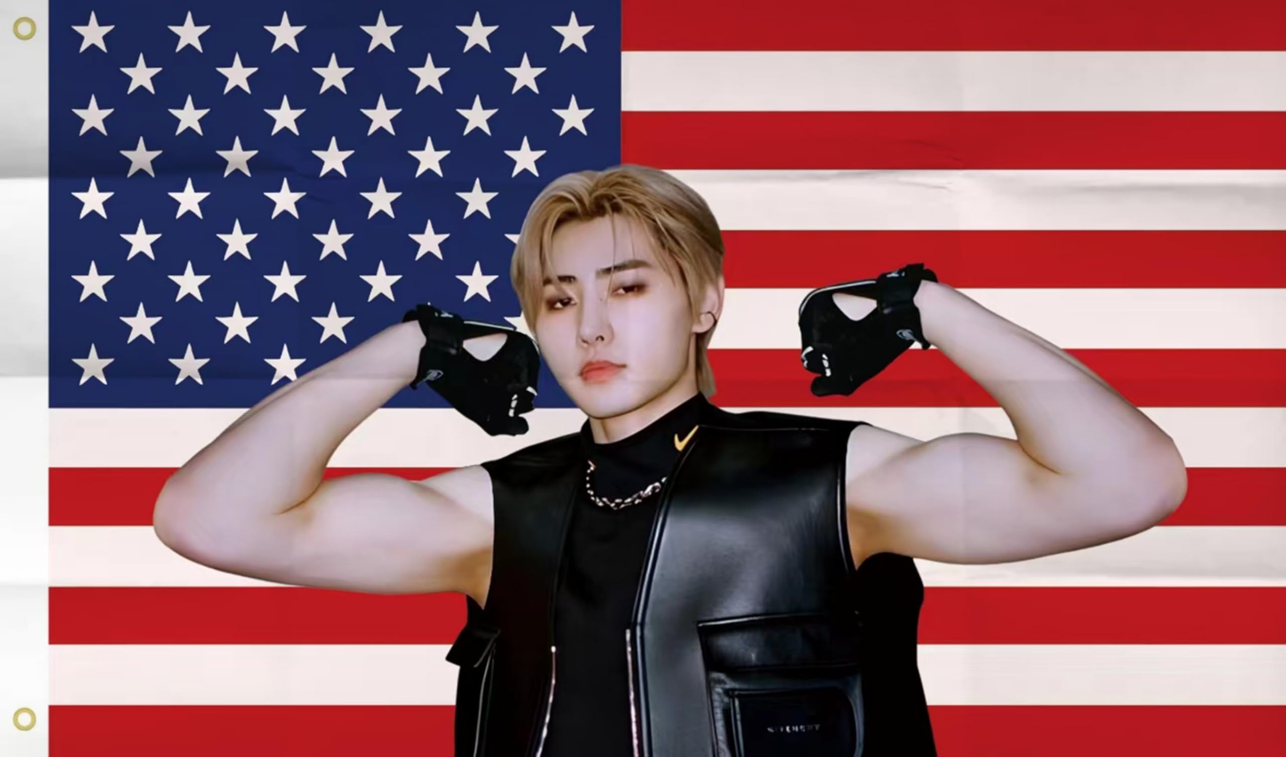 Amazon.com : Sunghoon Enhypen American flag 3x5 Ft Outdoor Indoor,Kpop ...