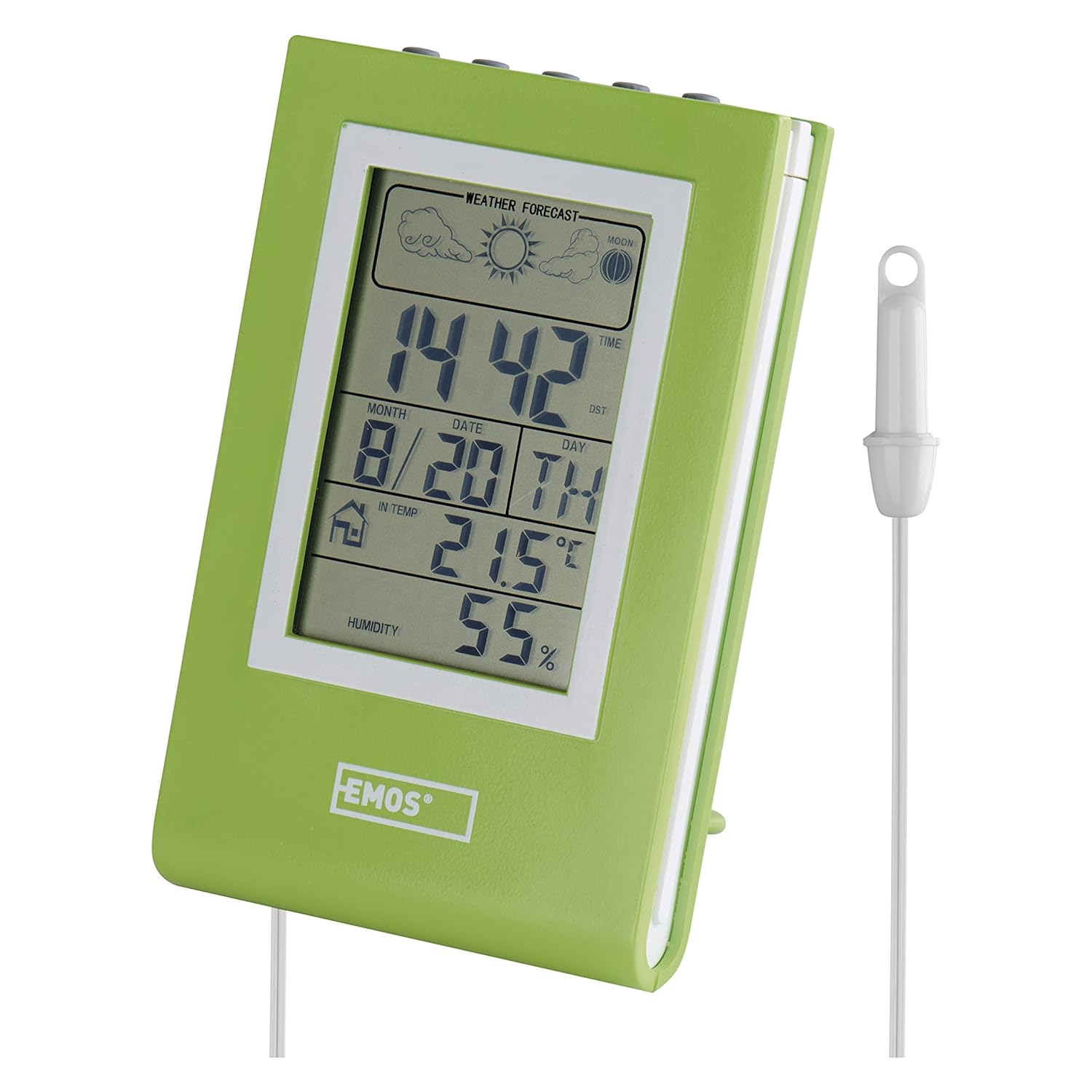EMOS Digital Weather Station with Outdoor and Indoor Thermometer with 1 ...