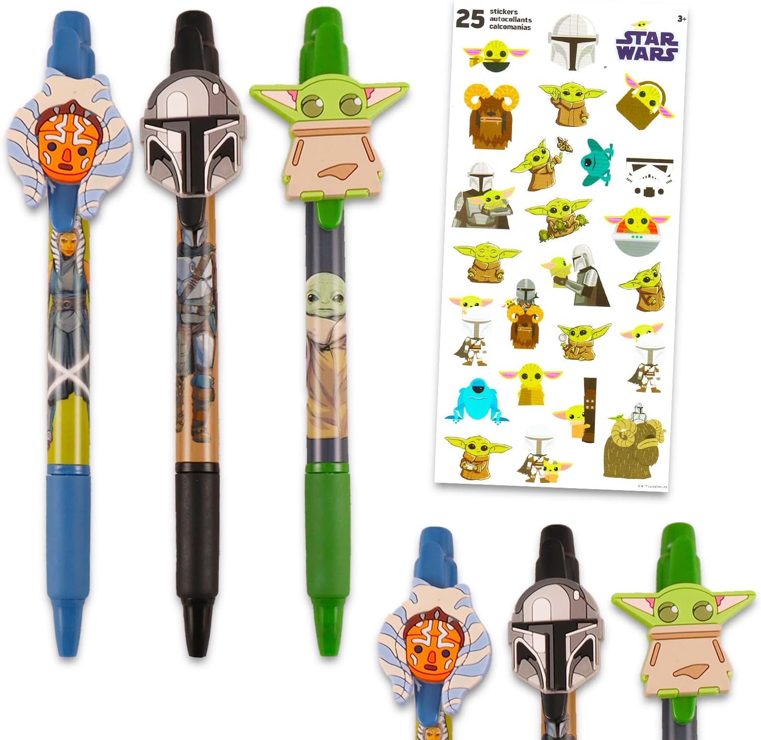 Amazon.com: Star Wars Ballpoint Pen Set - Pack of 2 Rollerball Pens ...