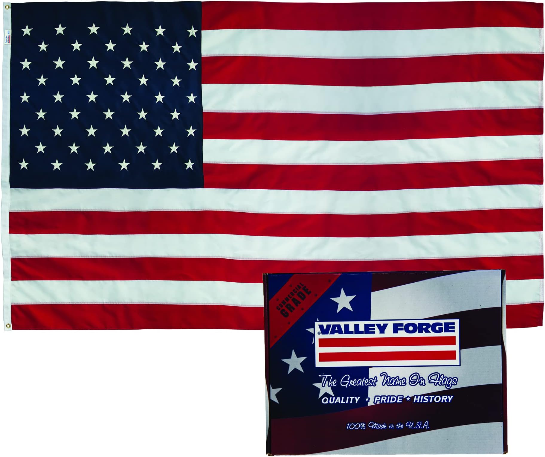 Amazon.com: Super Tough 5Ft x 8Ft American Flag - Heavy Duty Polyester ...