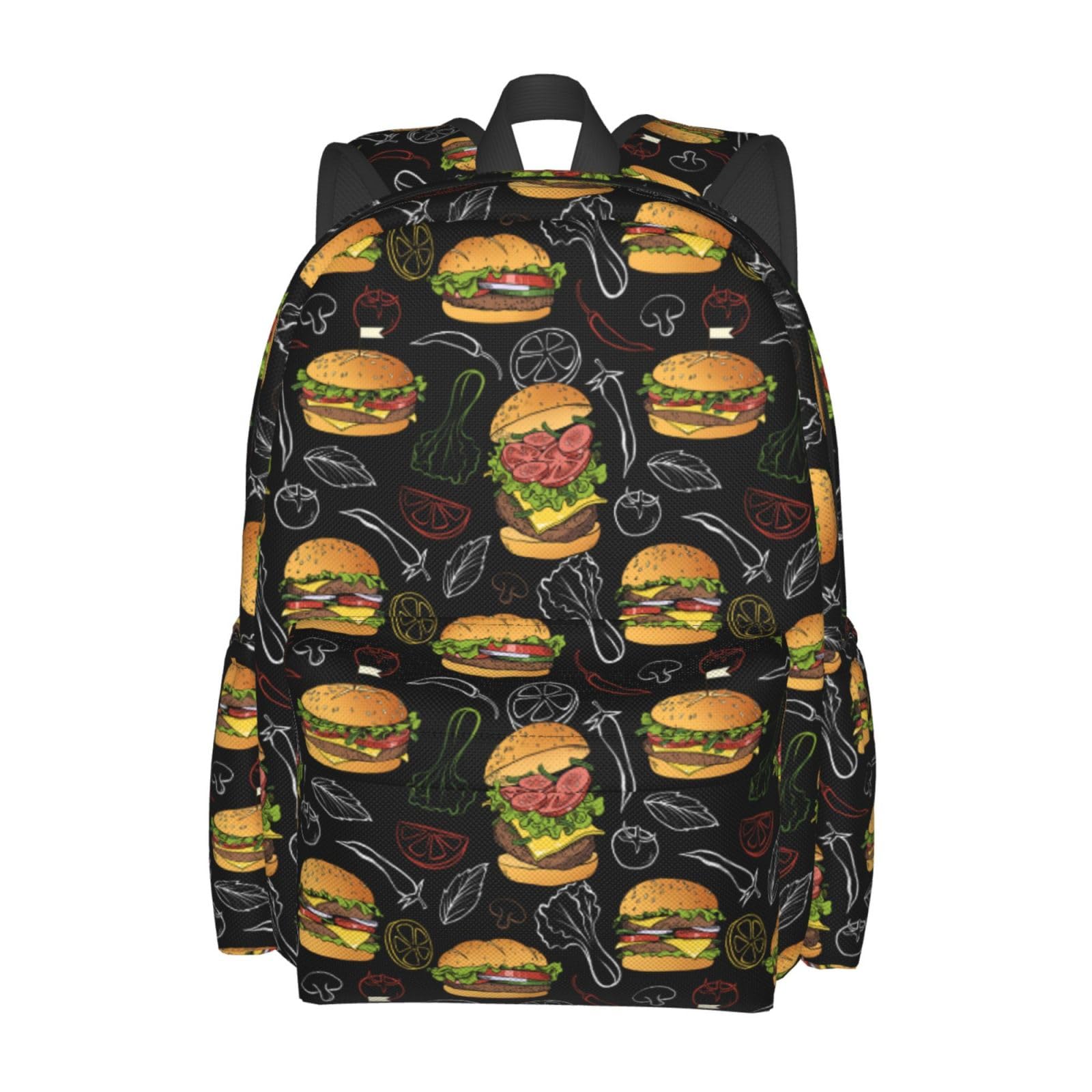 Amazon.com: Odfovowo Hamburger Backpack Travel Backpack for Women Men ...