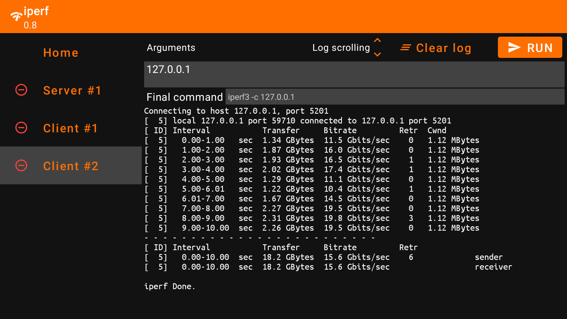 iperf for TV - Bandwidth measurements - App on Amazon Appstore