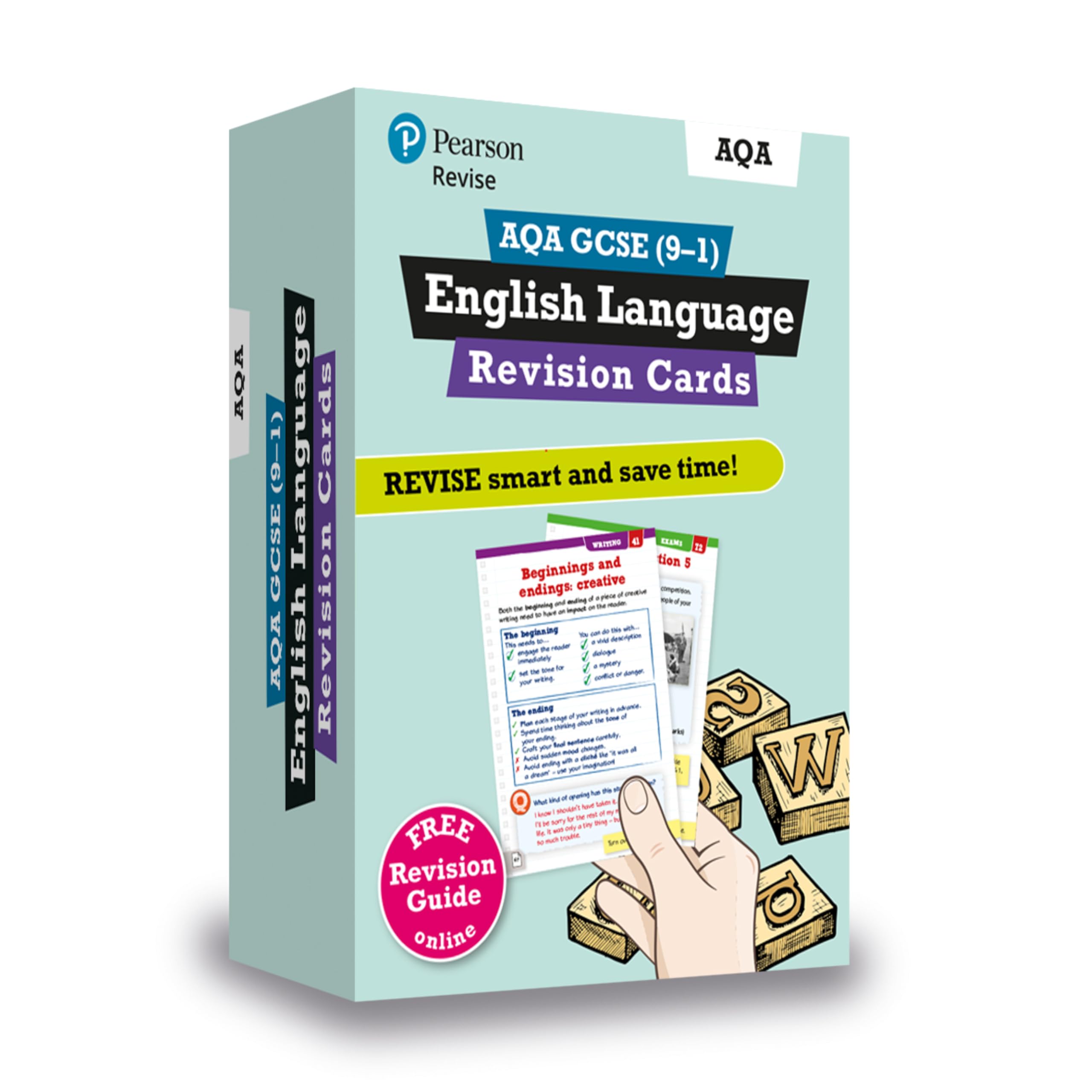 Pearson REVISE AQA GCSE English Language: Revision Cards Incl. online ...