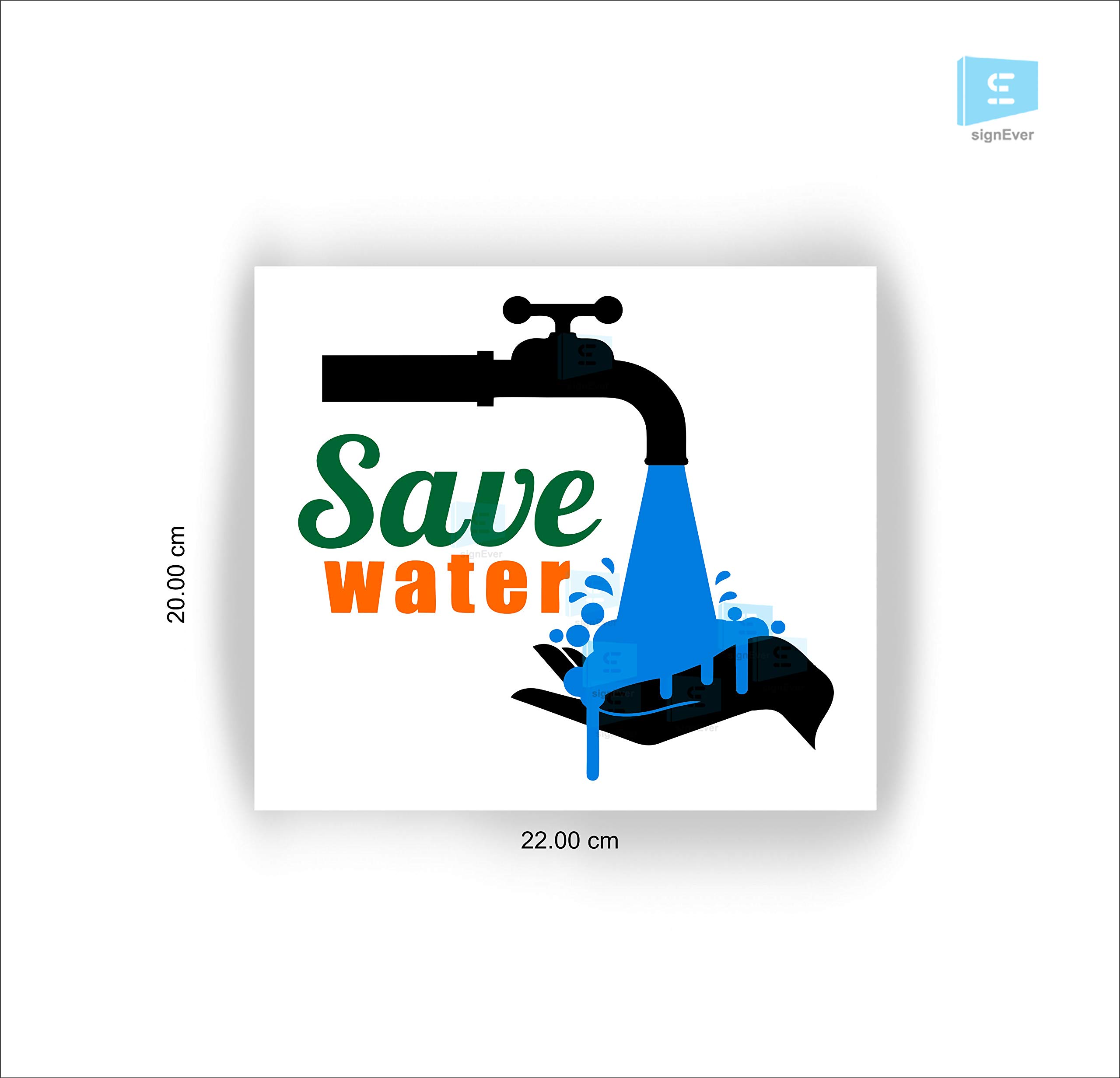 Buy SIGN EVER Save Water Sign Boards For School Office Collage Factory ...