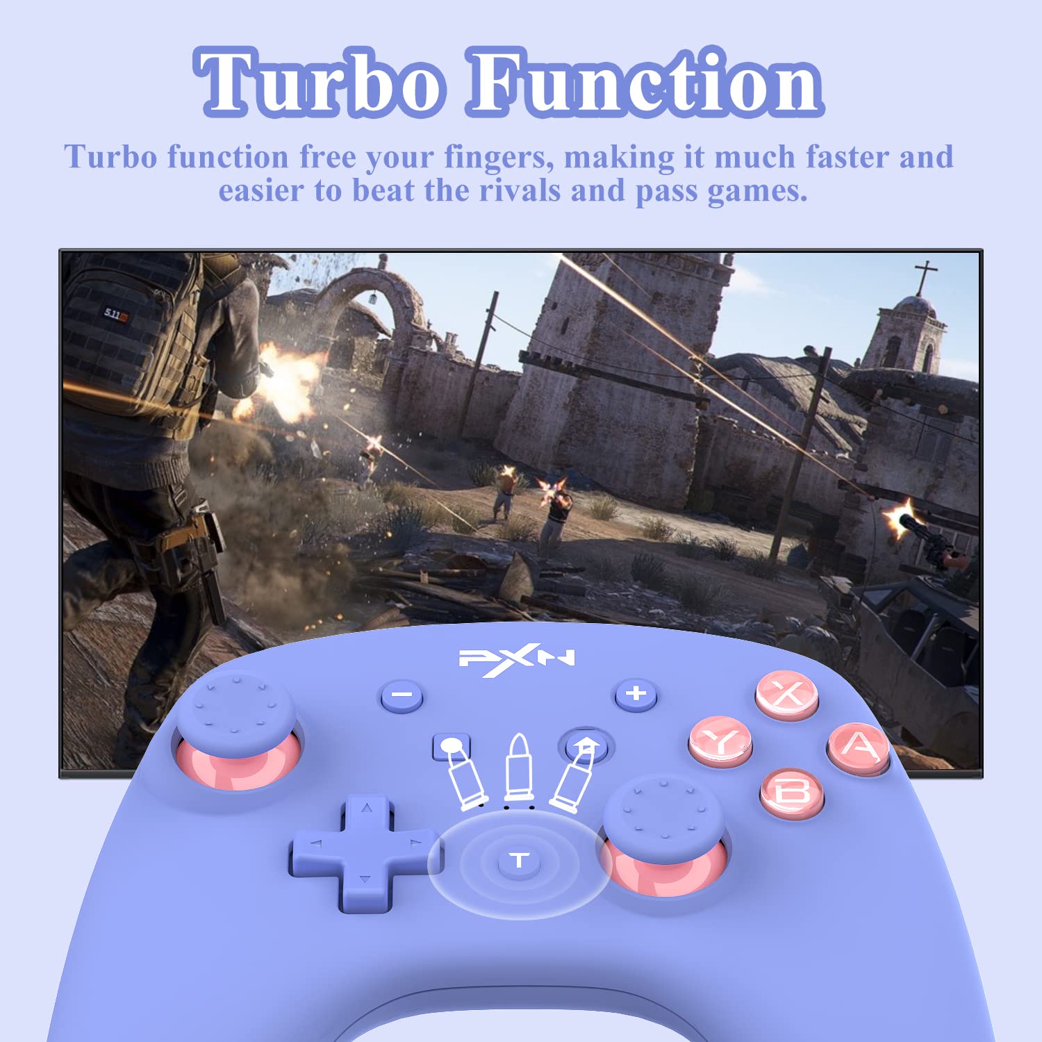 Snapklik.com : PXN 9607X Wireless Switch Pro Controller For Switch Controller/Switch Lite/Switch ...