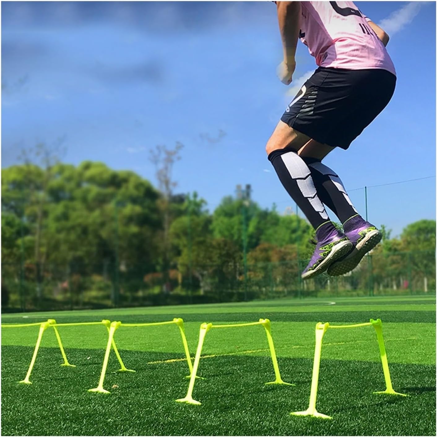 Amazon.com : YXXSDP 5-Pack Speed Training Hurdles, Athletes Portable ...