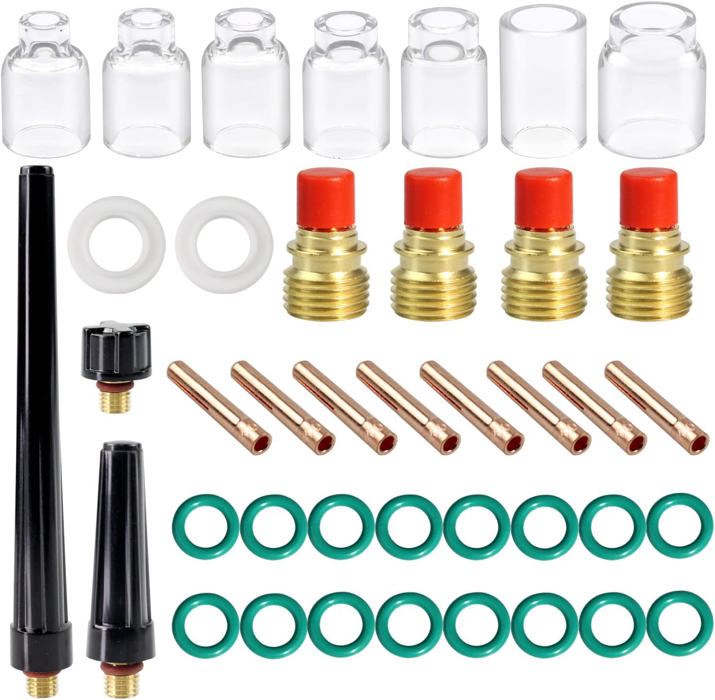 Zinger 37pcs TIG Welding Torch Gas Lens Kit Accessories for DB SR WP 9 ...