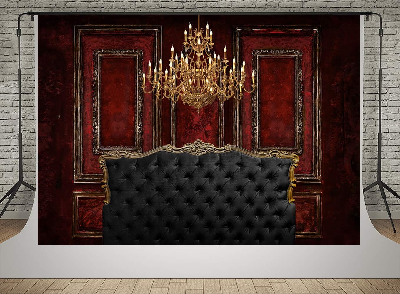 Amazon.com : BELECO 7x5ft Fabric Gothic Castle Backdrop Ancient Black ...