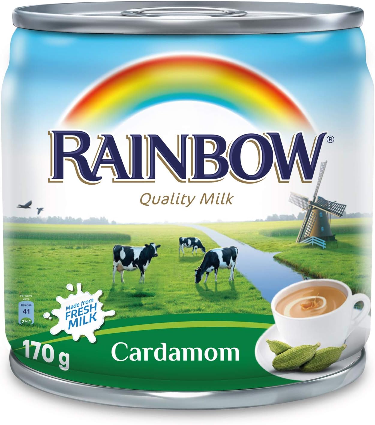 Rainbow Cardamom Evaporated Milk 170g: Buy Online at Best Price in UAE ...