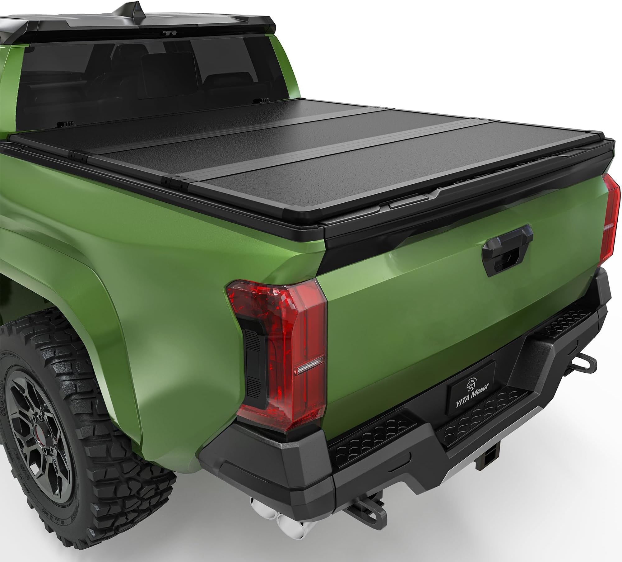 Amazon.com: YITAMOTOR FRP Hard Tri Fold Truck Bed Tonneau Cover Fits ...