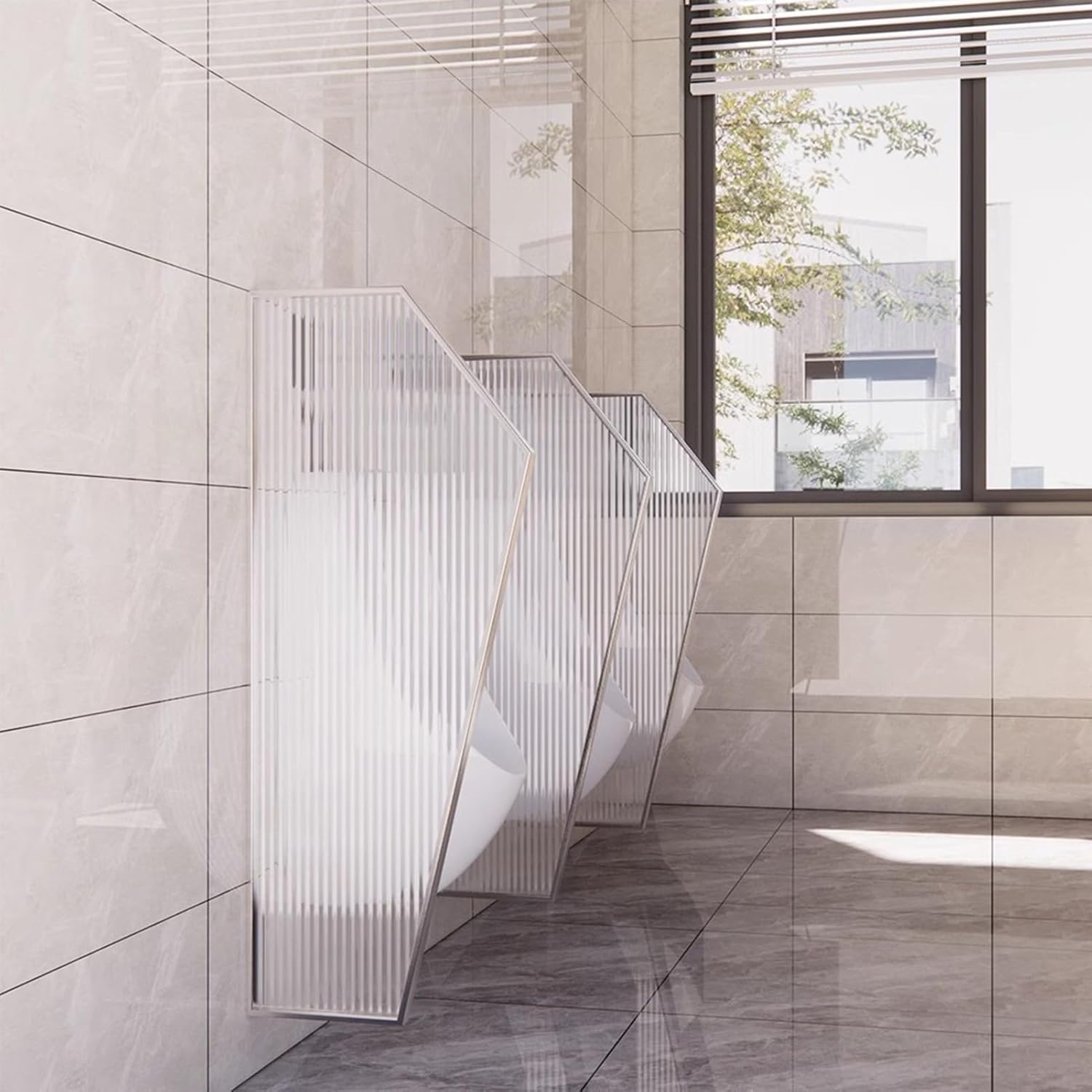 Urinal Partition Urinal Glass Baffle for Protection Privacy, Toilet ...