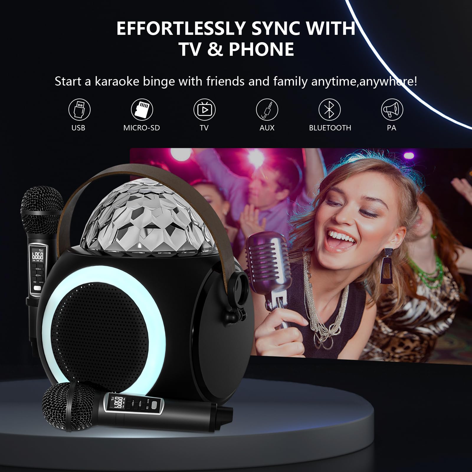 Snapklik.com : SINWE Karaoke Machine For Adults Kids