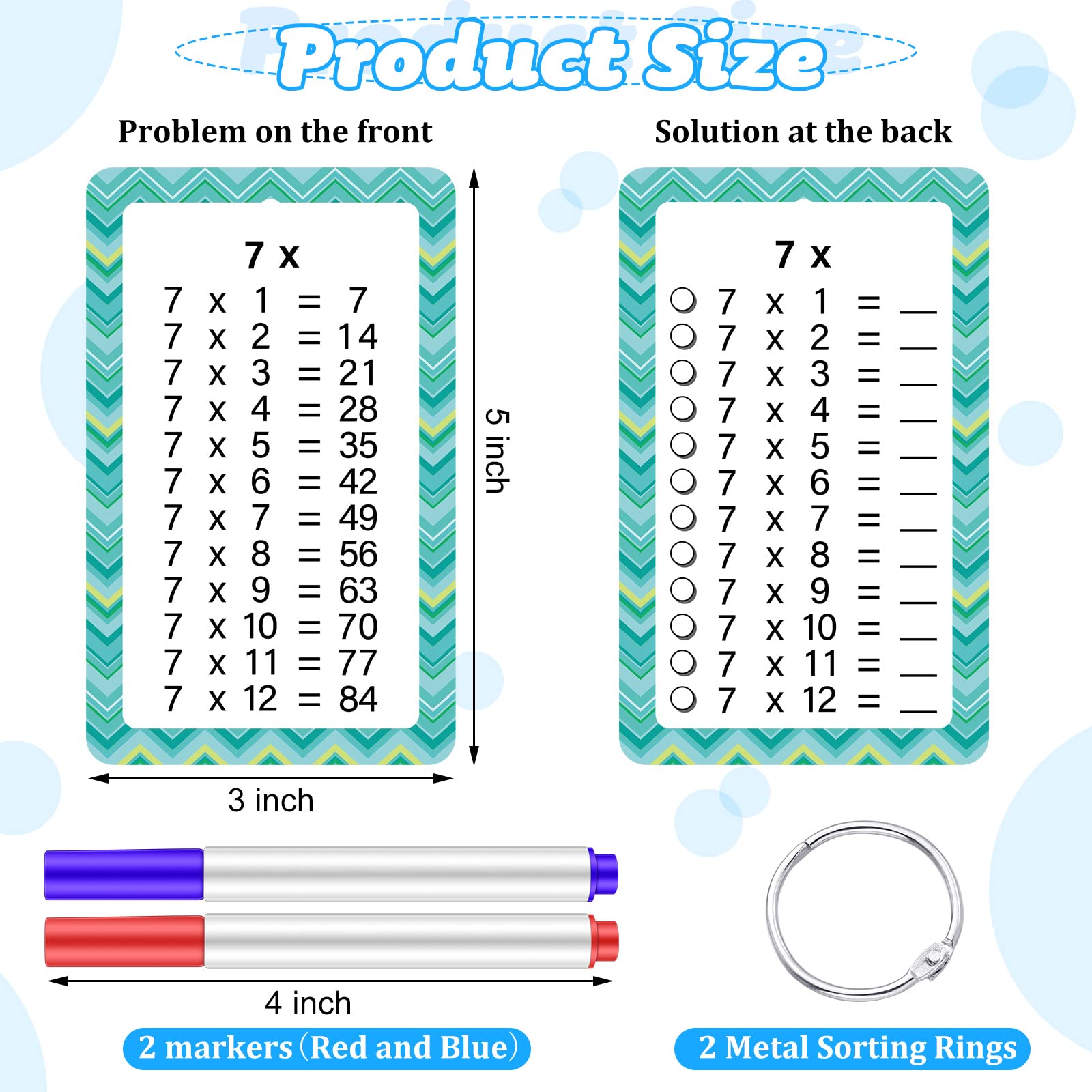 Snapklik.com : 1 Pack Of 13 Multiplication Flashcards