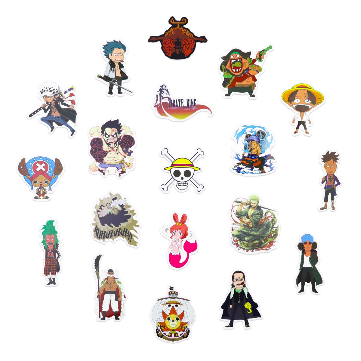 148pcs One Piece Stickers Luffy Anime Stickers for Water Bottle Bumper ...