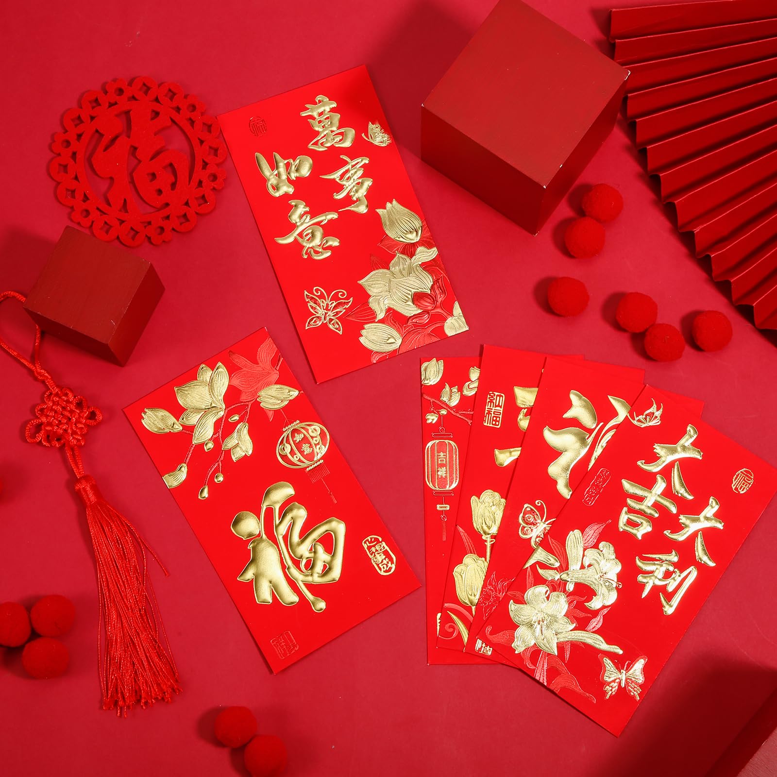 Red Envelopes Symbolic Lunar New Year Envelopes Lunar New Year Red ...