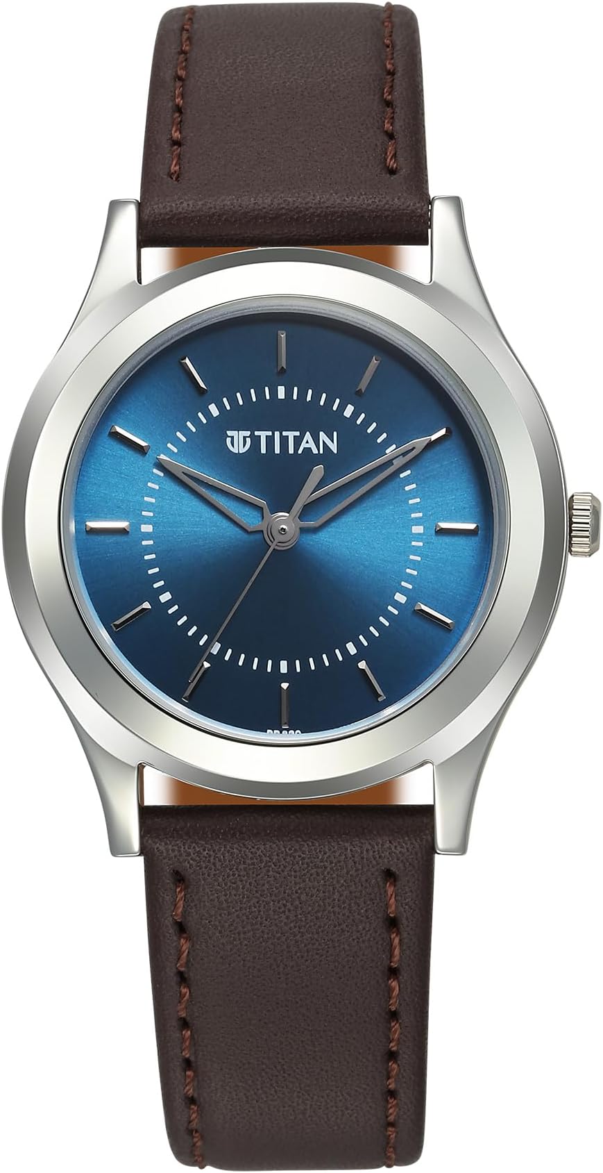 Titan Karishma Silver Dial Analog Leather Strap watch for Men ...