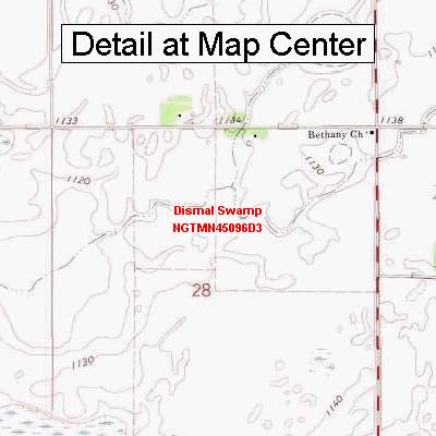 Amazon.com: USGS Topographic Quadrangle Map - Dismal Swamp, Minnesota ...